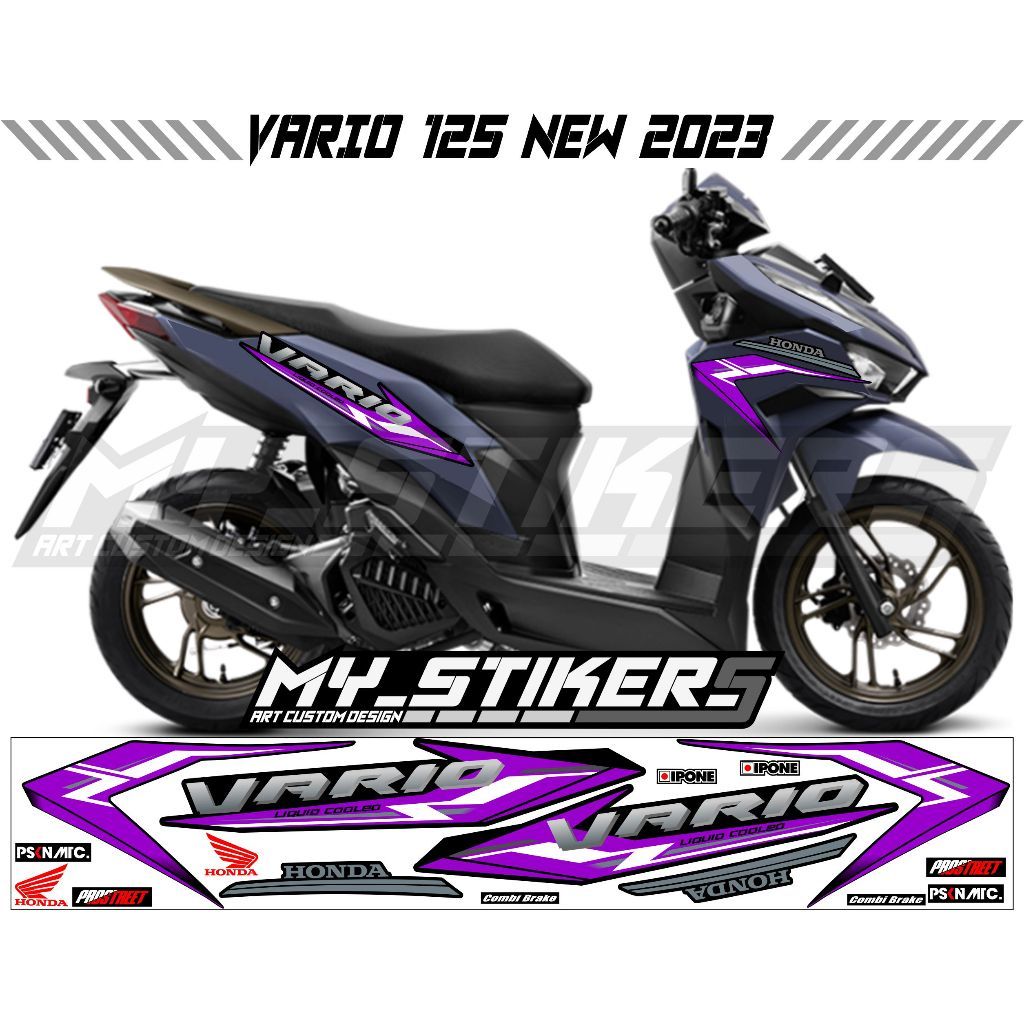 Striping Vario 125 New 203 Motif Original/Honda Click Thailand/Vietnam ...