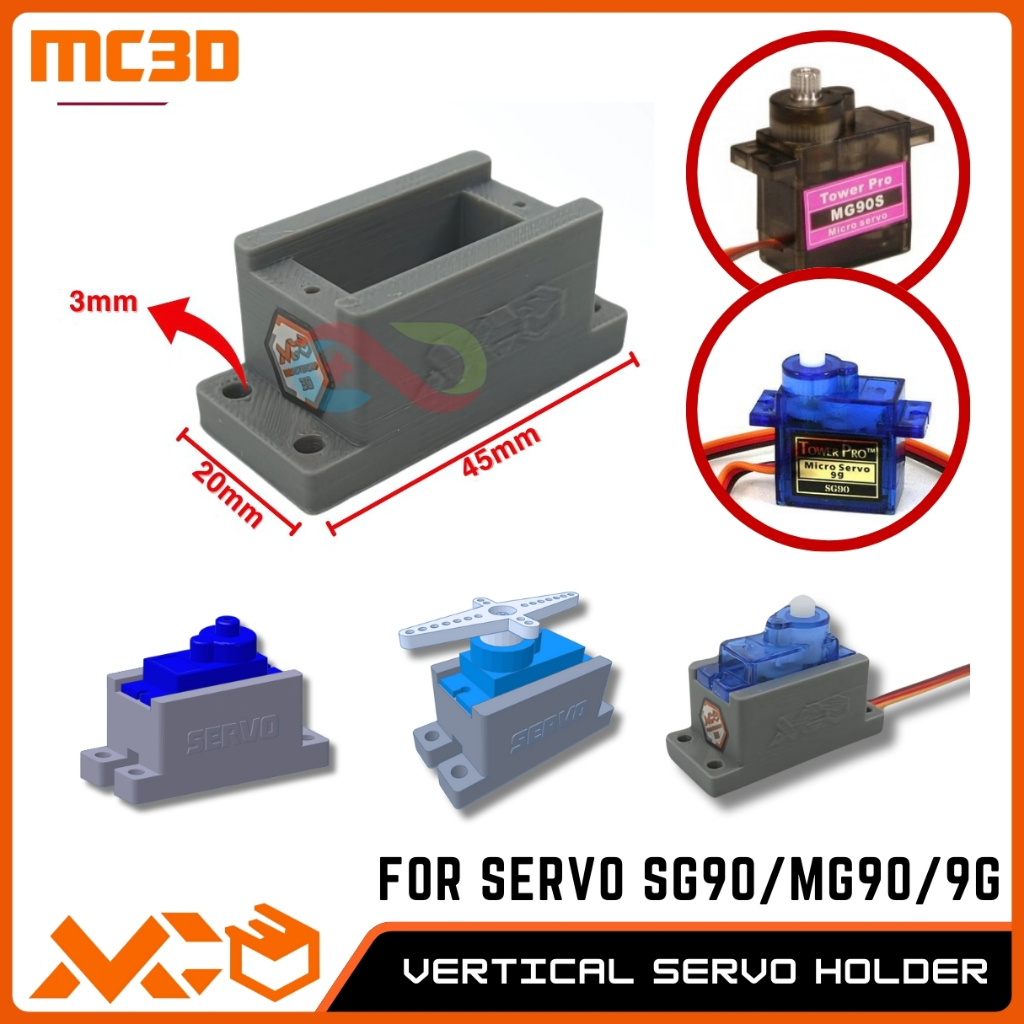 Servo Bracket MG90 SG90 Horizontal Micro Servo Holder Sg-90 MG-90 9g ...