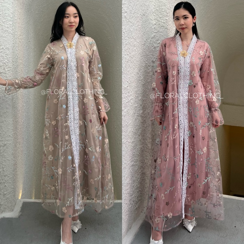 F527 inner outter gamis set / Eid muslim gamis / wedding gamis with a ...