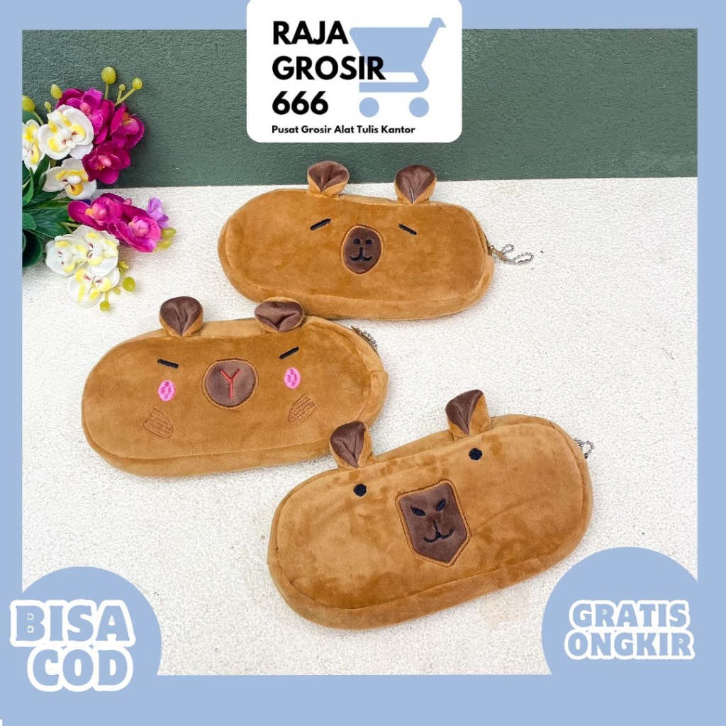 Facial CAPYBARA FABRIC PENCIL BOX KP-1667 CAPPYBARA KAPIBARA CAPYBARA ...