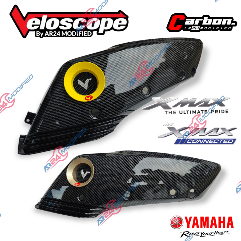 Veloscope Cover Xmax 250 Carbon WTP Filter Cover Twill Kevlar Motif ...