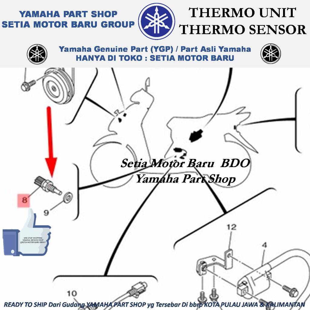 Thermo Sensor Thermo Sensor Thermo Unit ECT EOT Aerox Old Lama All New ...