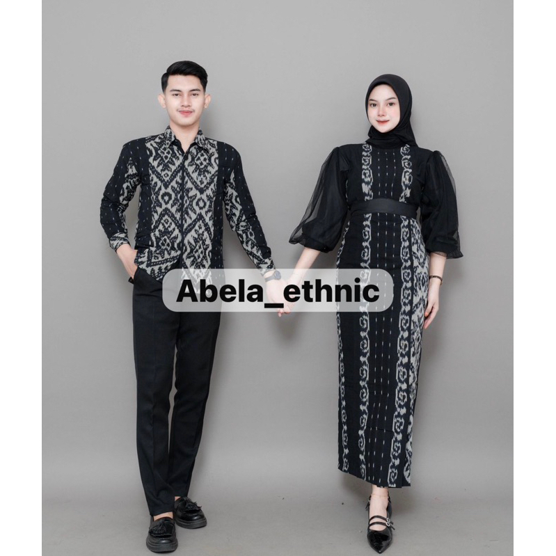 PADMA BLACK COUPLE WOVEN CLOTHES - COUPLE WOVEN CLOTHES - KONDANGAN ...
