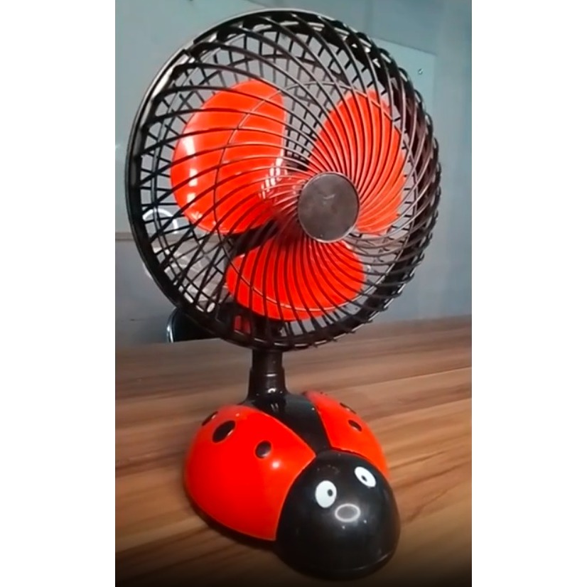 Cartoon Character Electric Fan Cartoon KUMBANG Desk Wall Fan 2 IN 1 ...