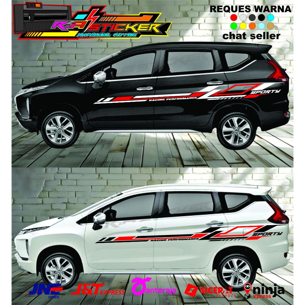 Xpander car sticker minimalist side body cutting list sticker | Shopee ...