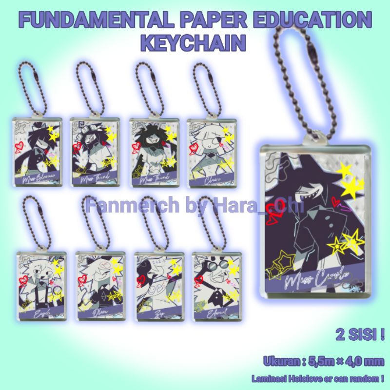 Fundamental Paper Education Keychain Miss Circle, Miss Bloomie, Miss ...