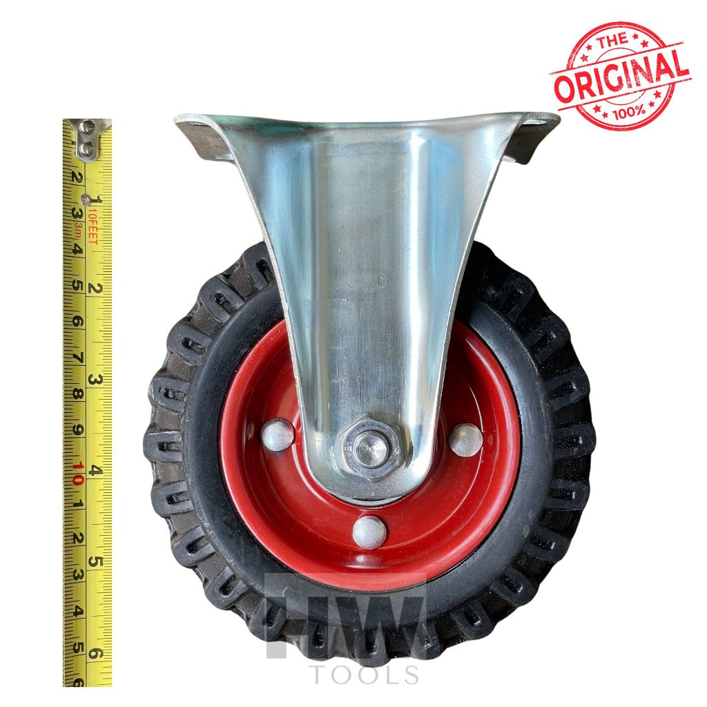 5 Inch Flower Rubber Wheels Dead Fixed Cart Wheels Showcase Trolley ...