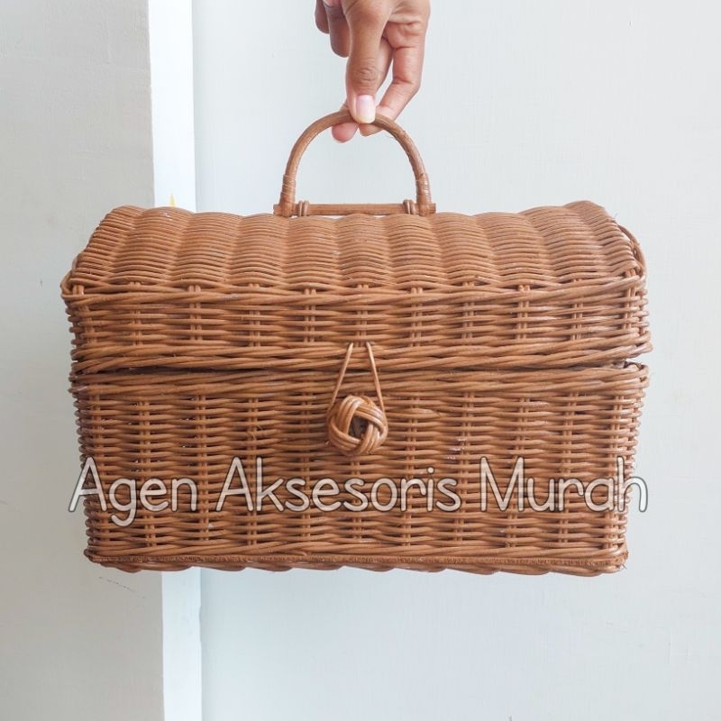 Ella Treasure Box - Hook Rattan Lid Box | Shopee Malaysia