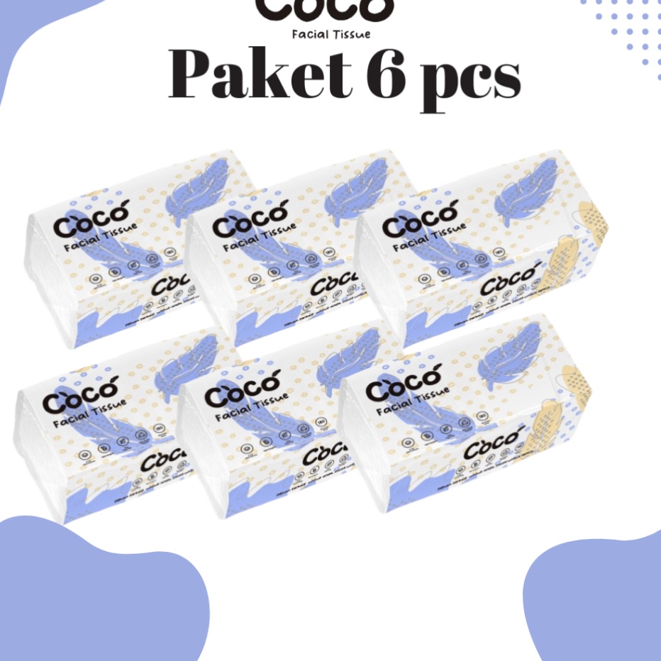 6pcs COCO facial tissue 1 Sheet Soft | Shopee Malaysia