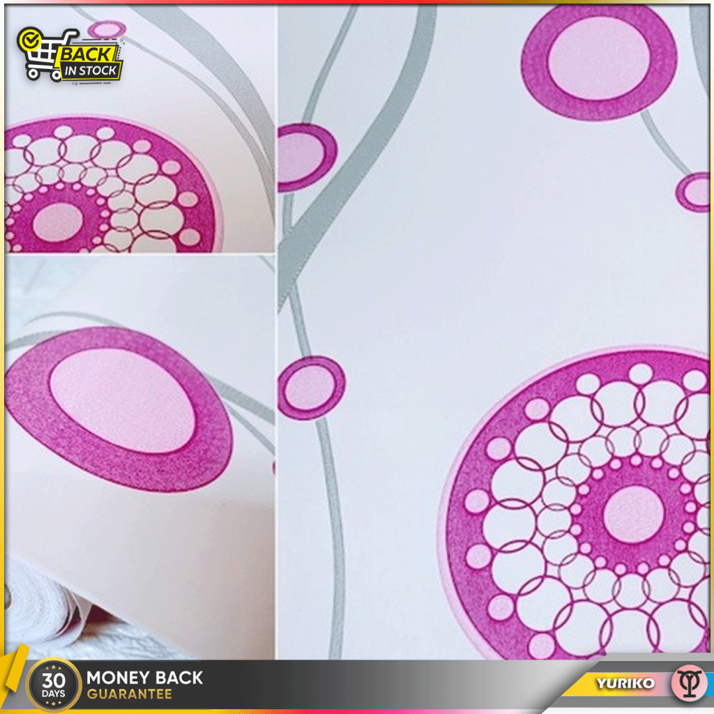 Dtg High Quality Premium Wall Wallpaper 45cm X 8M Black White Marbel Batik Stripes Gold Thread ...