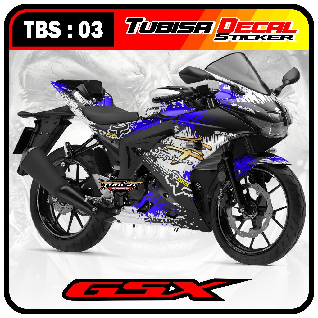 Decal Sticker Striping Sticker Full Body Suzuki GSX 150 Premium Racing ...