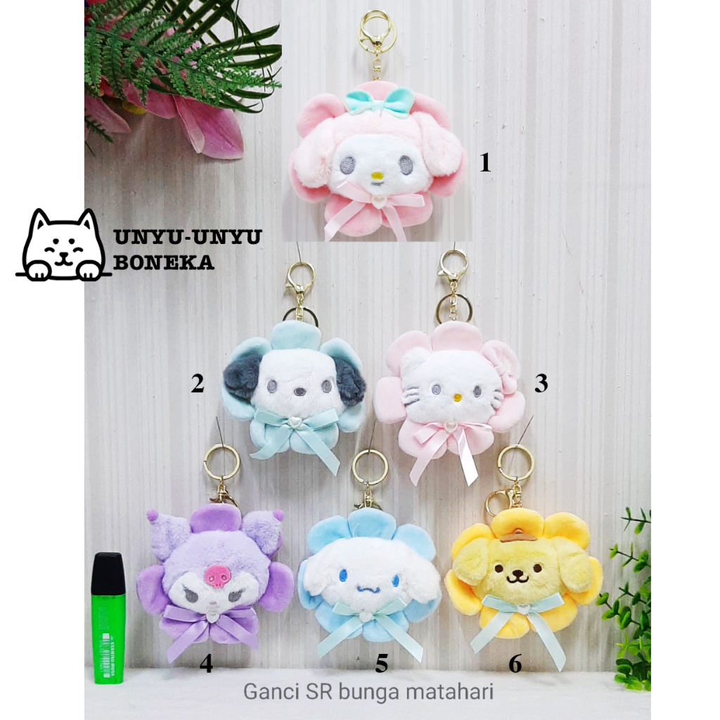 GANTUNGAN Sanrio doll keychain Chikawa costume pochaco cinnamoll ...
