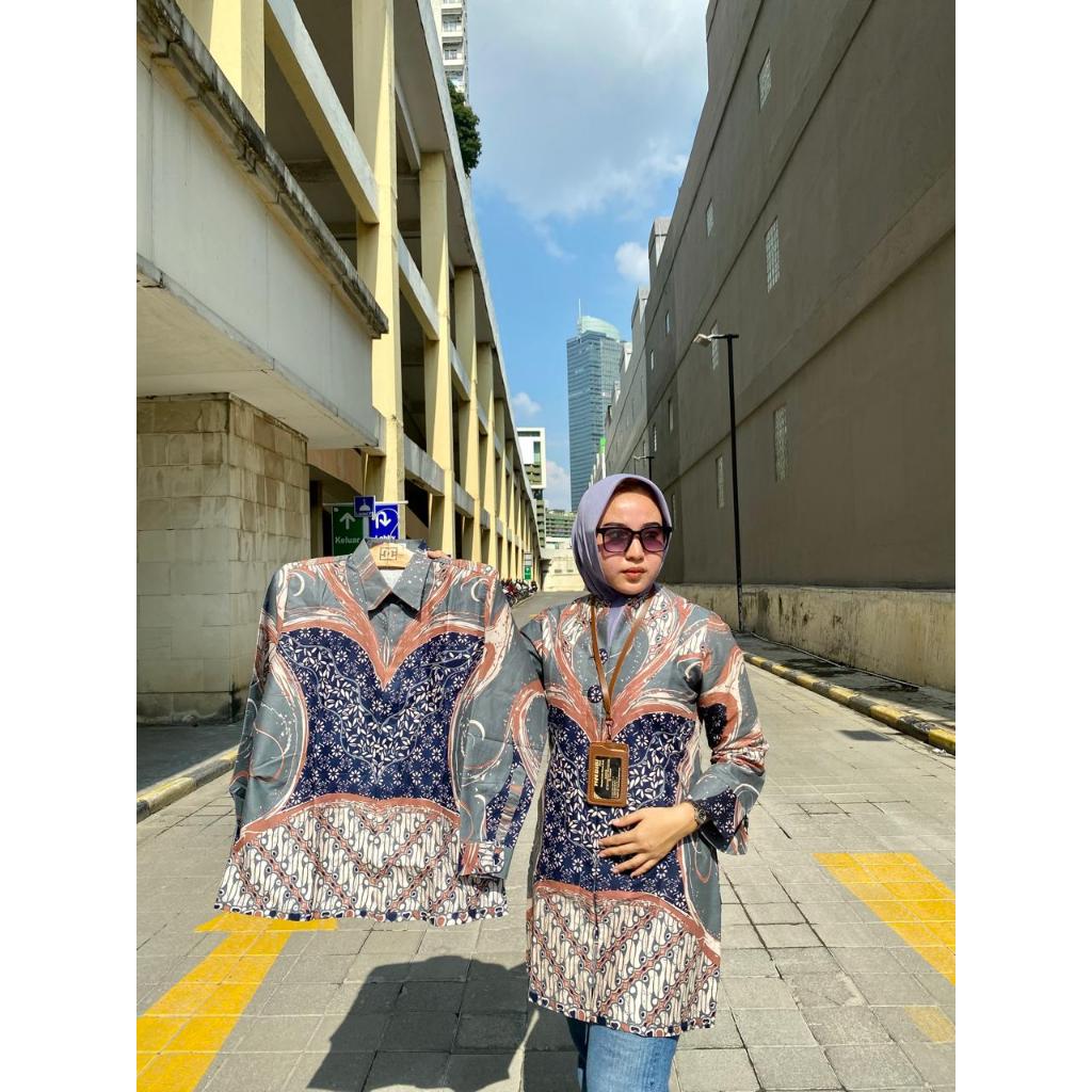 KATUN Sarimbit couple cotton Batik with fine krikot layer stamp ...