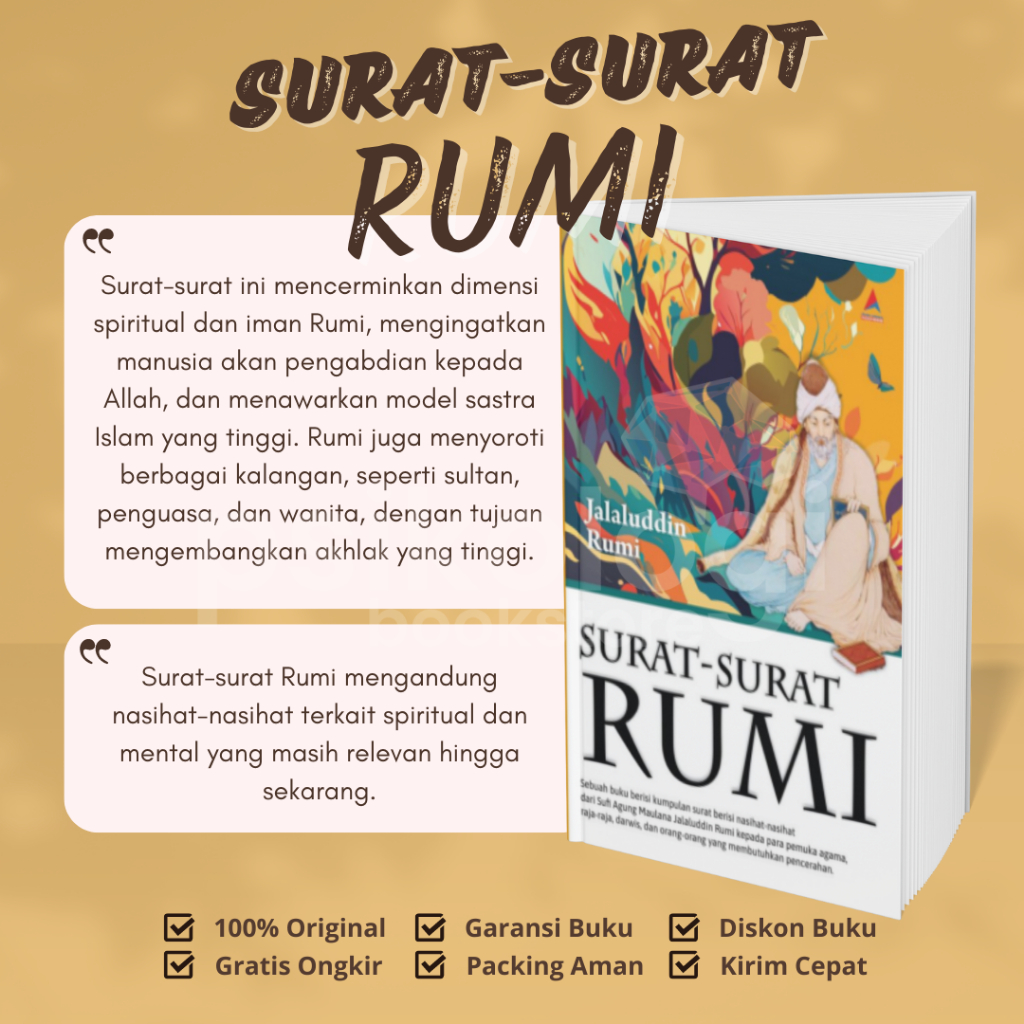 Rumi Letters Book - Jalaluddin Rumi | Shopee Malaysia