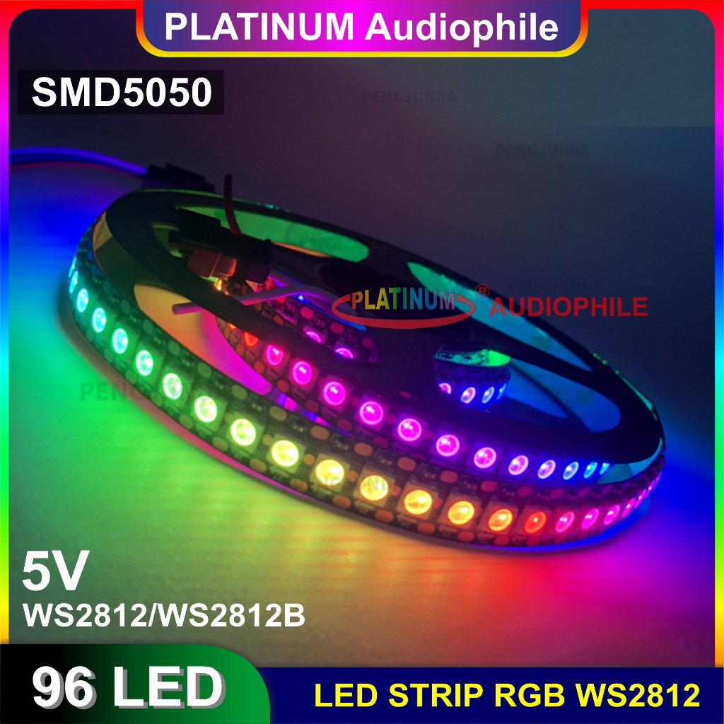 Rgb LED STRIP LIGHTS WS2812 SMD 5050 96 LEDS PER 1 METER | Shopee Malaysia
