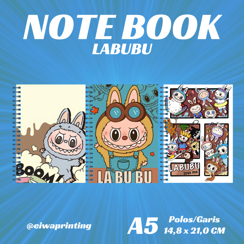 Notebook A5 LABUBU Series Notebook Notebook Aesthetic Notebook Custom ...