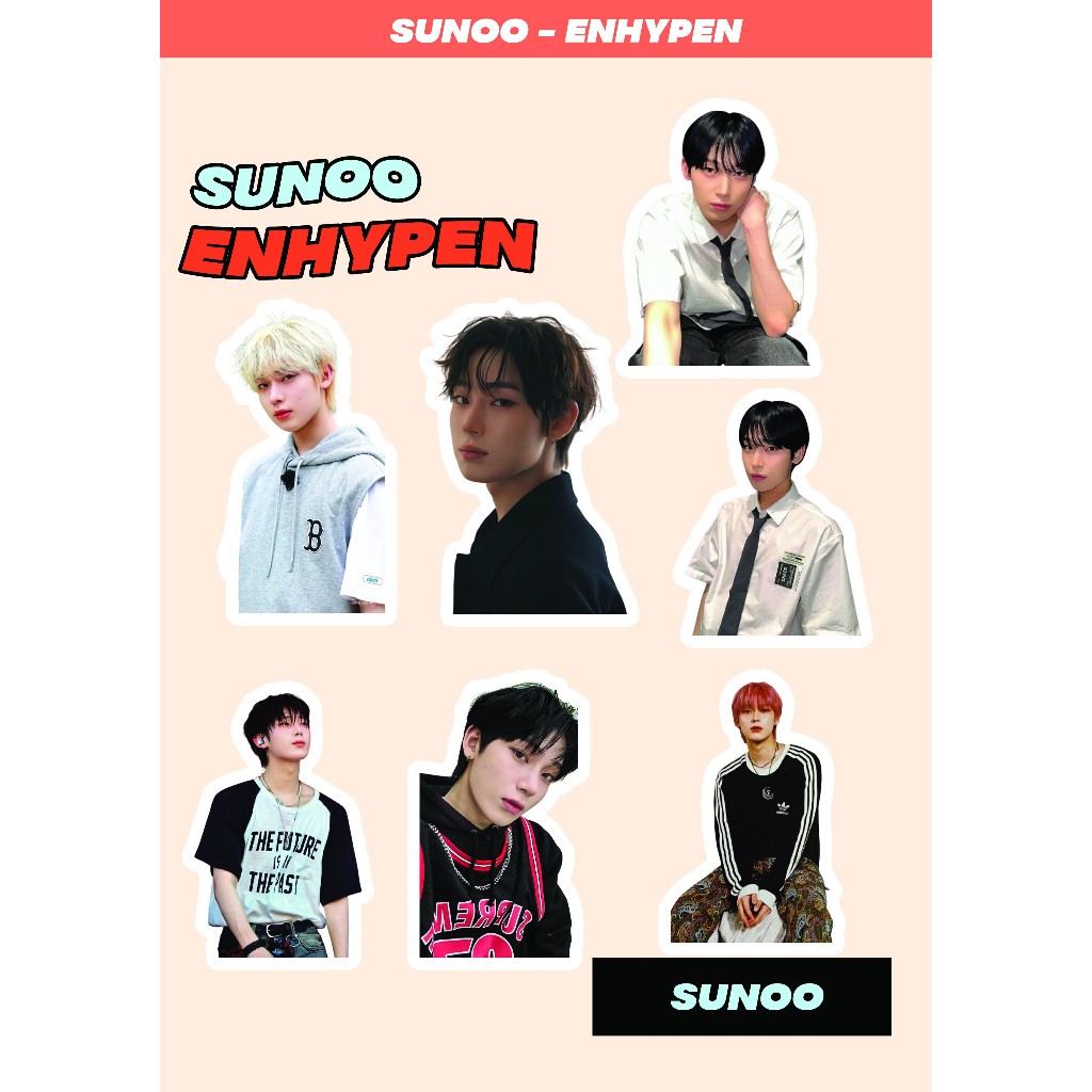 Sunoo ENHYPEN STICKER I ENHYPEN HOLOGRAM STICKER I SUNOO PHOTOCARD I ...