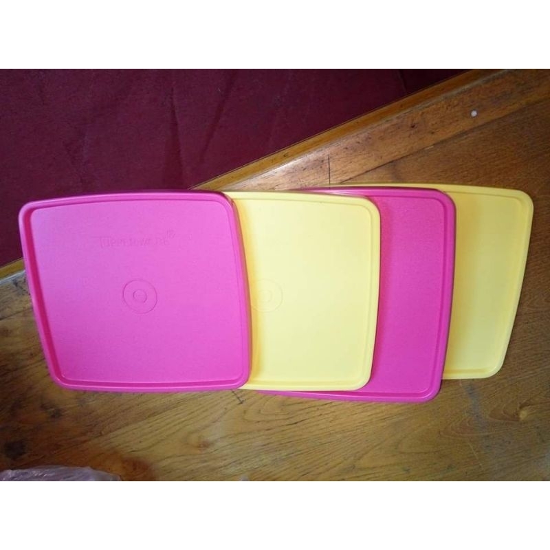 Tupperware seal Lid large square away 660ml 1pcs Size 15.5cm x 14.5 cm ...