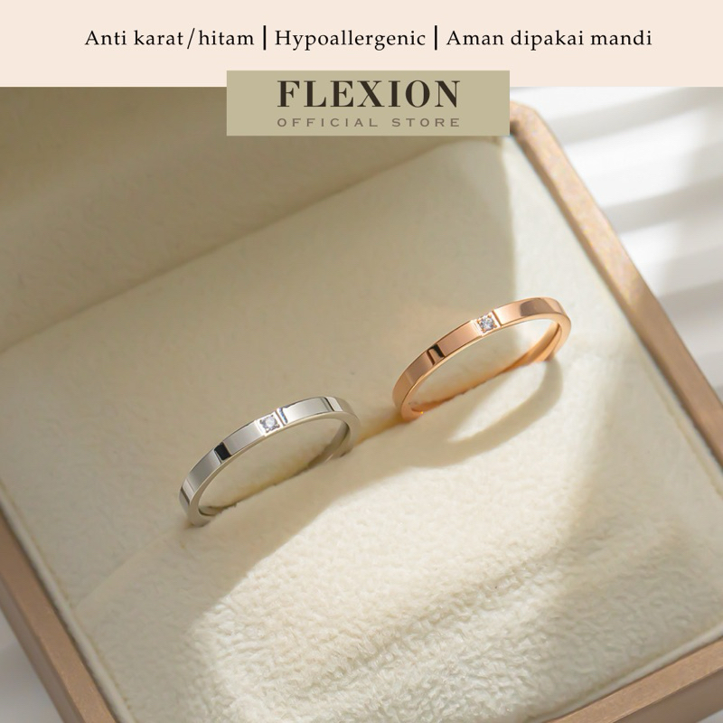 HITAM Flexion - Lola Titanium Couple Ring Stainless Steel/Black/Fade ...