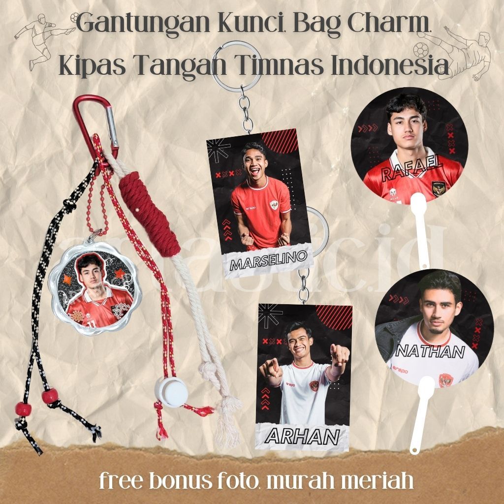 GANTUNGAN Indonesian NATIONAL TEAM KEYCHAIN | Indonesian NATIONAL TEAM ...