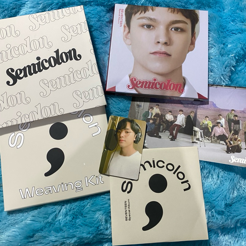 Seventeen Semicolon Album cover vernon photocard mingyu | Shopee Malaysia