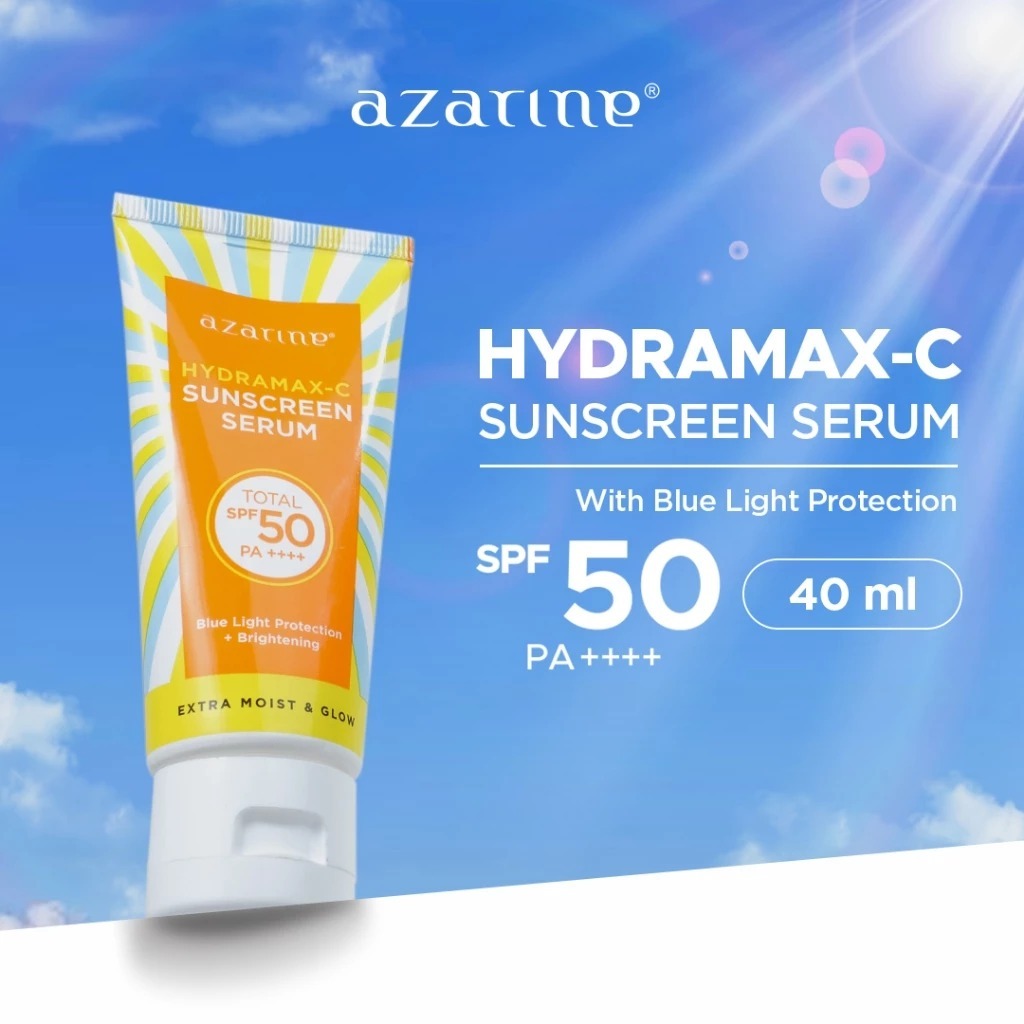Azarine Hydramax-C Sunscreen Serum Total SPF50 PA++++ 40ml | Shopee ...