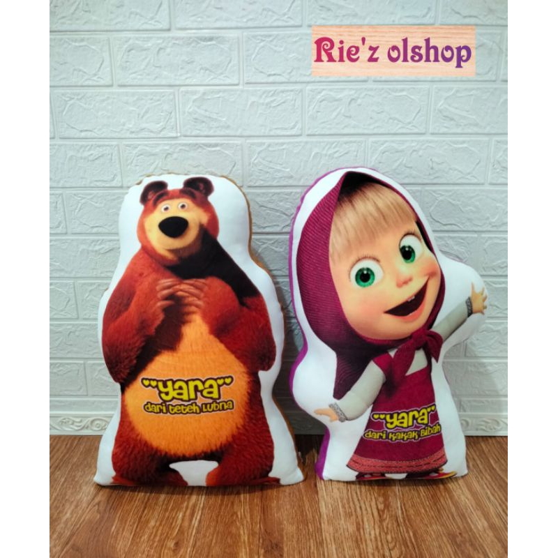 CUSTOM NAME MASHA AND THE BEAR CHARACTER PRINTING DOLL / MASHA AND THE ...