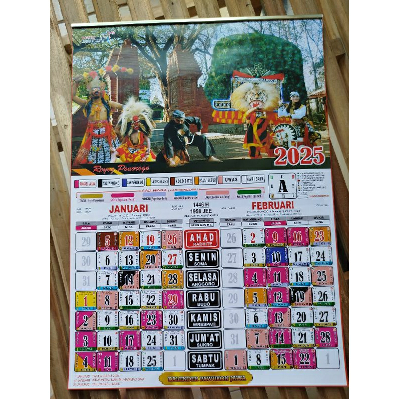 Javanese Pawukon Calendar 2025 Complete Javanese Calendar of ...