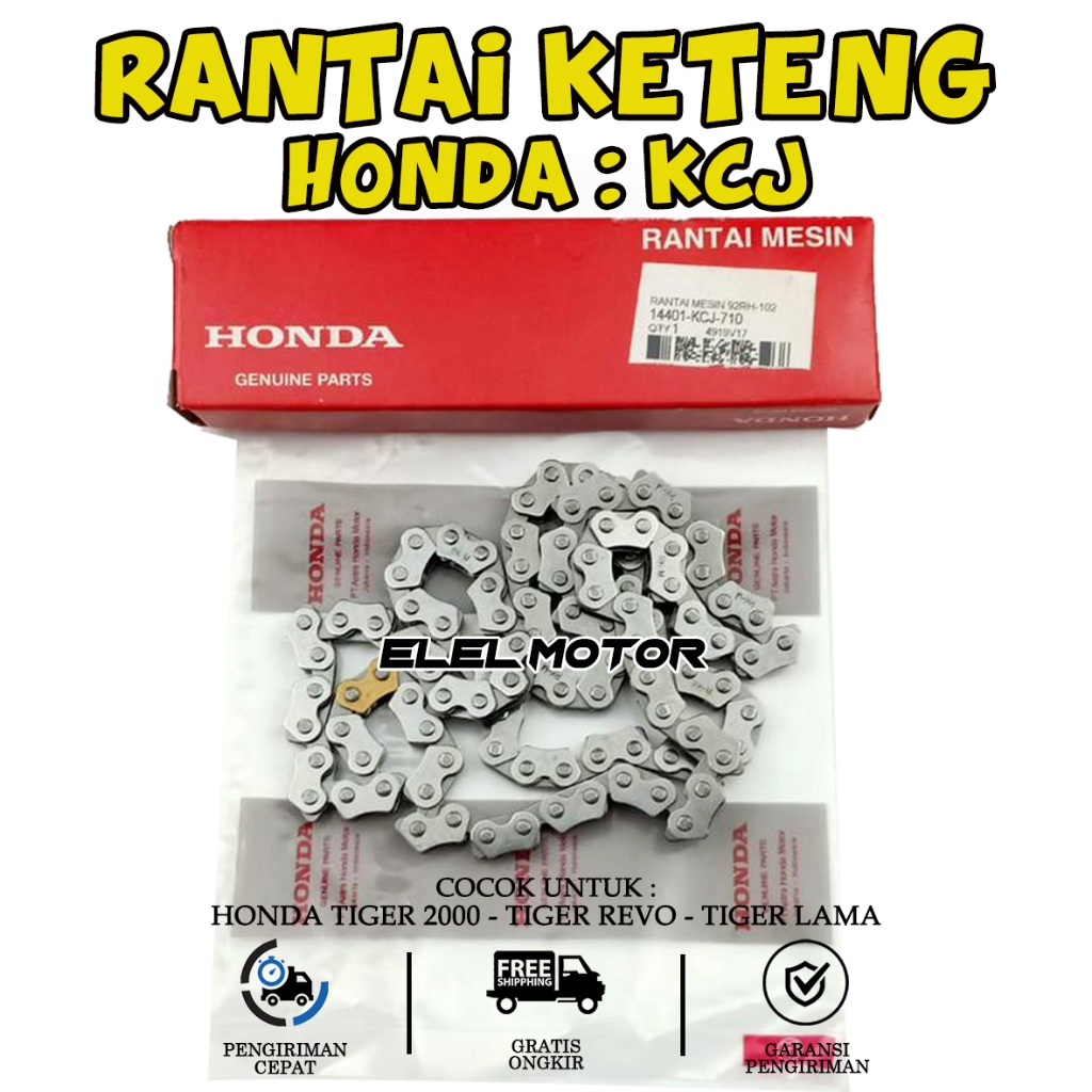 Chain Keteng/Kamprat Motorcycle Honda Tiger 2000 Revo Old 102L/Rante ...