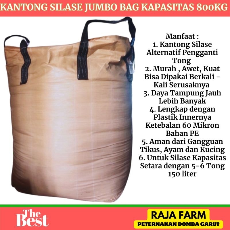 Silage/permentation Jumbo Bag Capacity 800Kg Complete with Plastic ...
