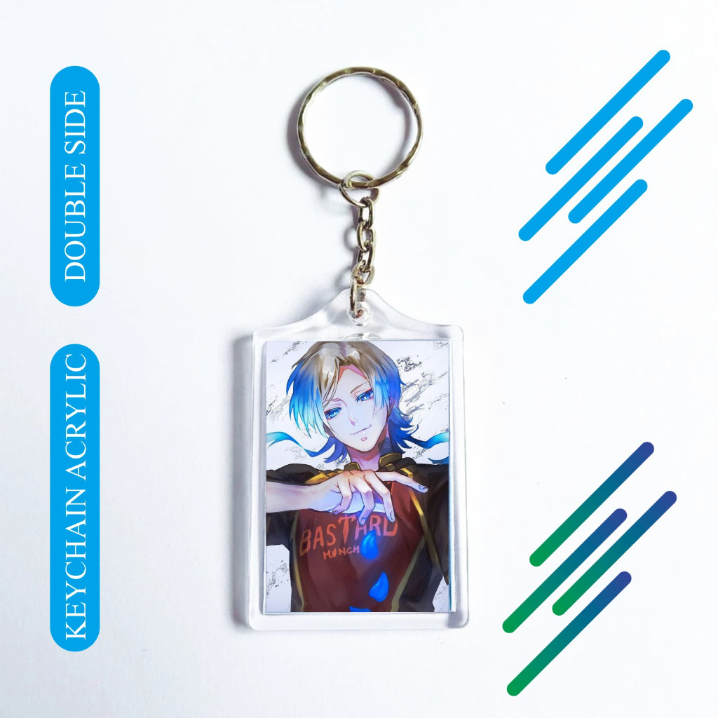 GANTUNGAN Ready TO SEND Kaiser Michael Blue Lock Keychain | Shopee Malaysia