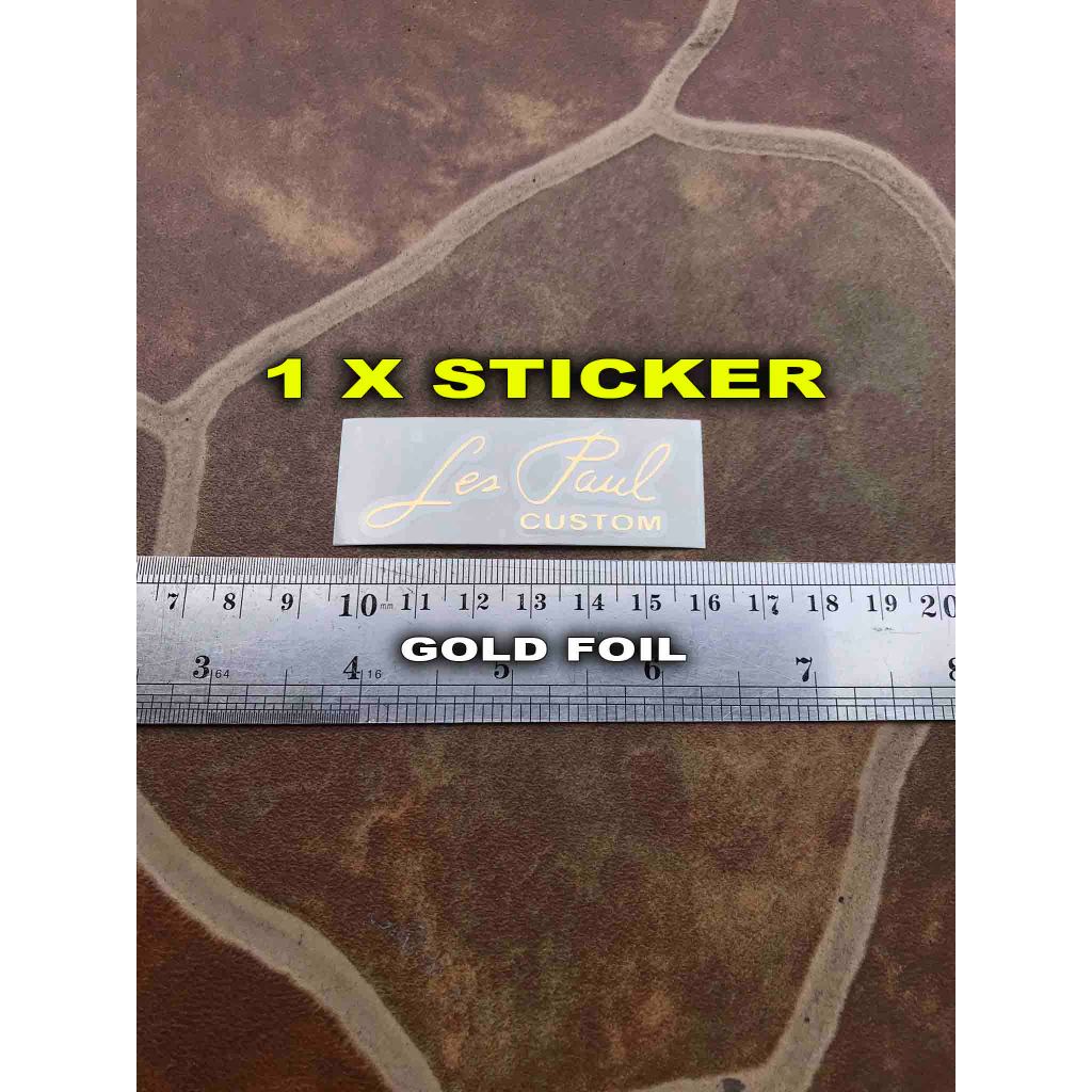 Lespaul Custom Logo Sticker Headstock Neck Guitar Epiphone Gibson Les ...