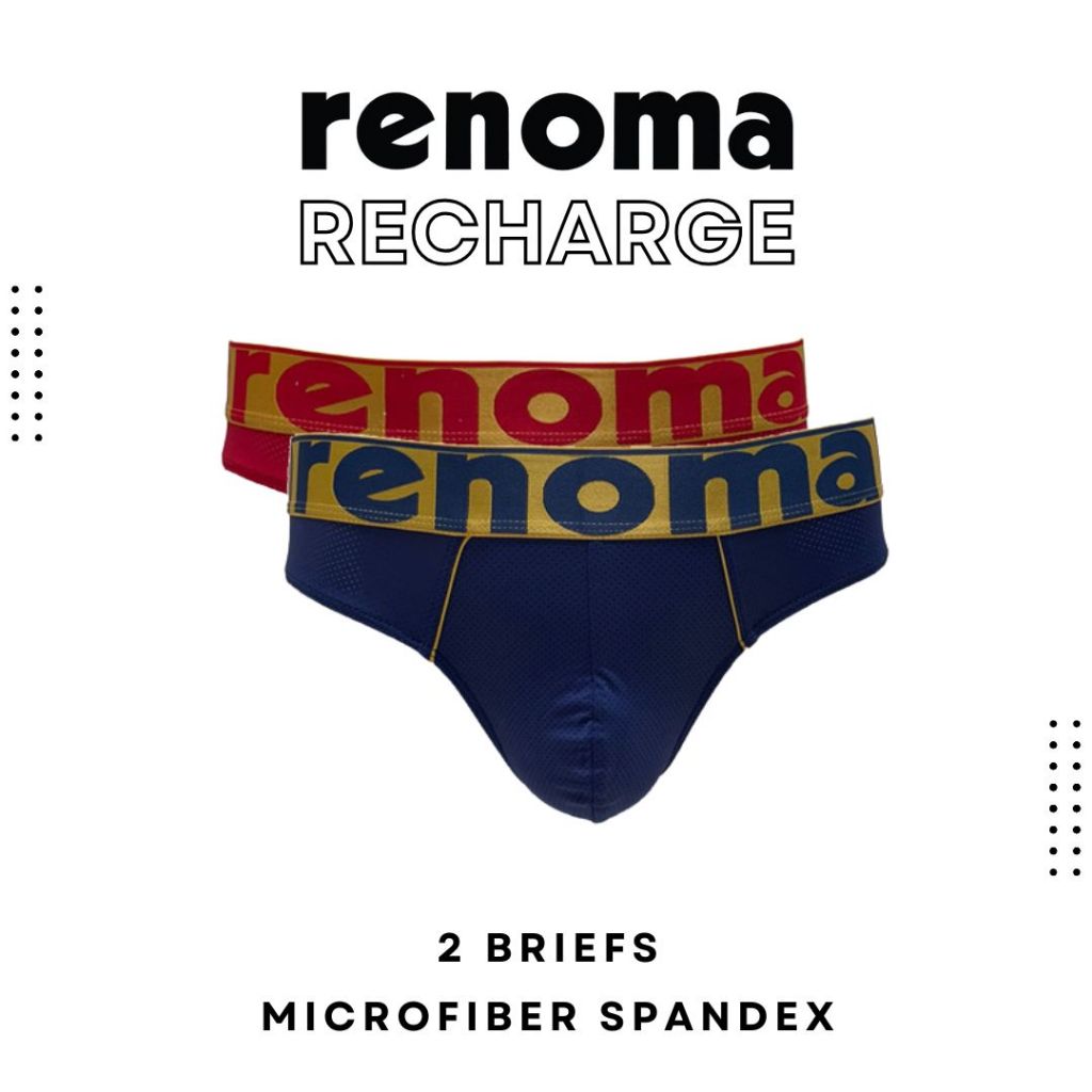Renoma Mini Brief Recharge 8002 - 2in1 Men's Underwear / Men's Underwear | Shopee Malaysia