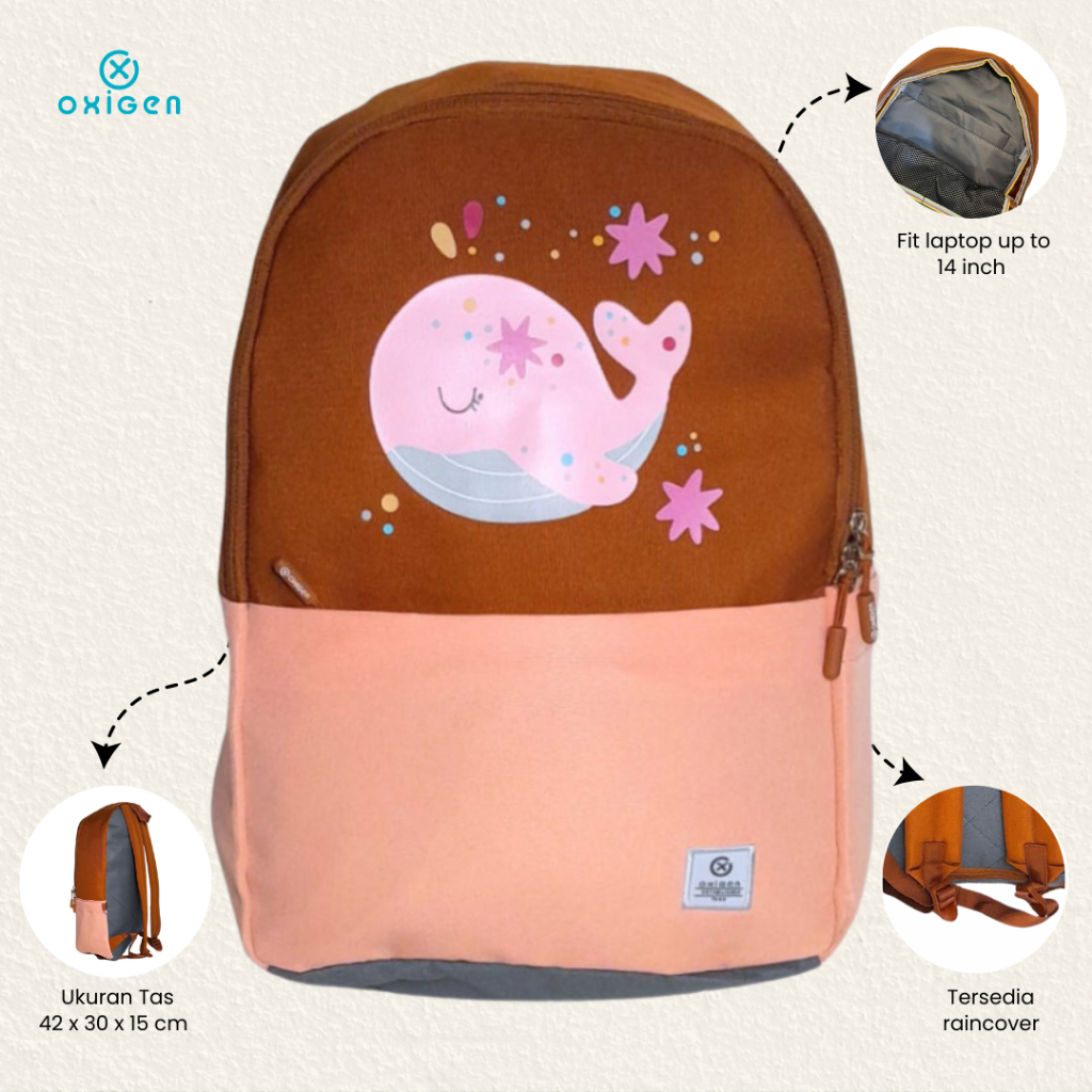 Oxigen Lily Backpack | Laptop Backpack | Shopee Malaysia