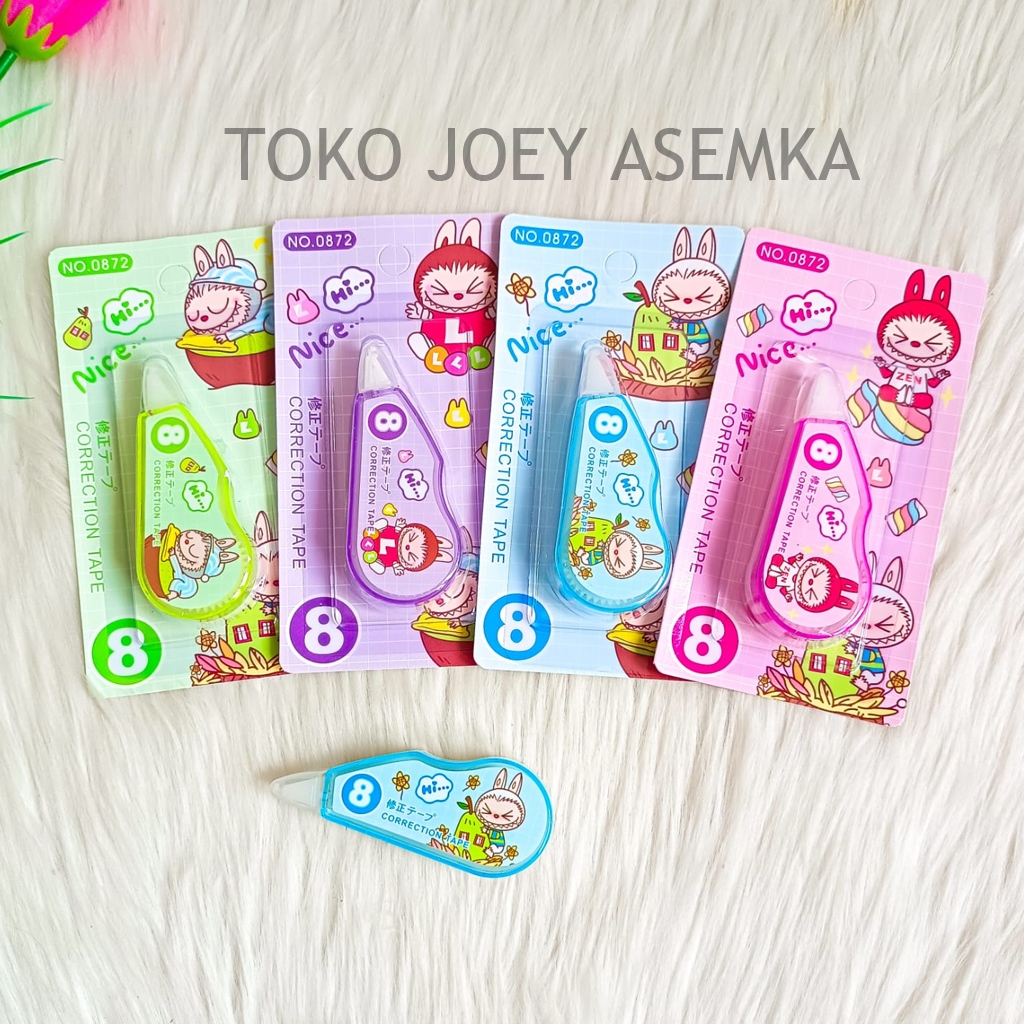 Correction TAPE LABUBU LISA BLACKPINK 8 METER POP MART TIPEX TIP-X TYPE ...