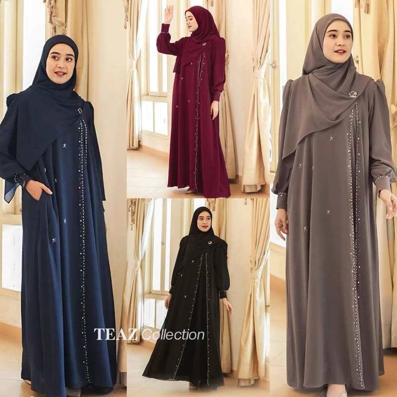 Teaz - GAMIS CERUTY BABYDOLL LAROSE DRESS 2 LAYER MIX PEARL SEQUENCE ...