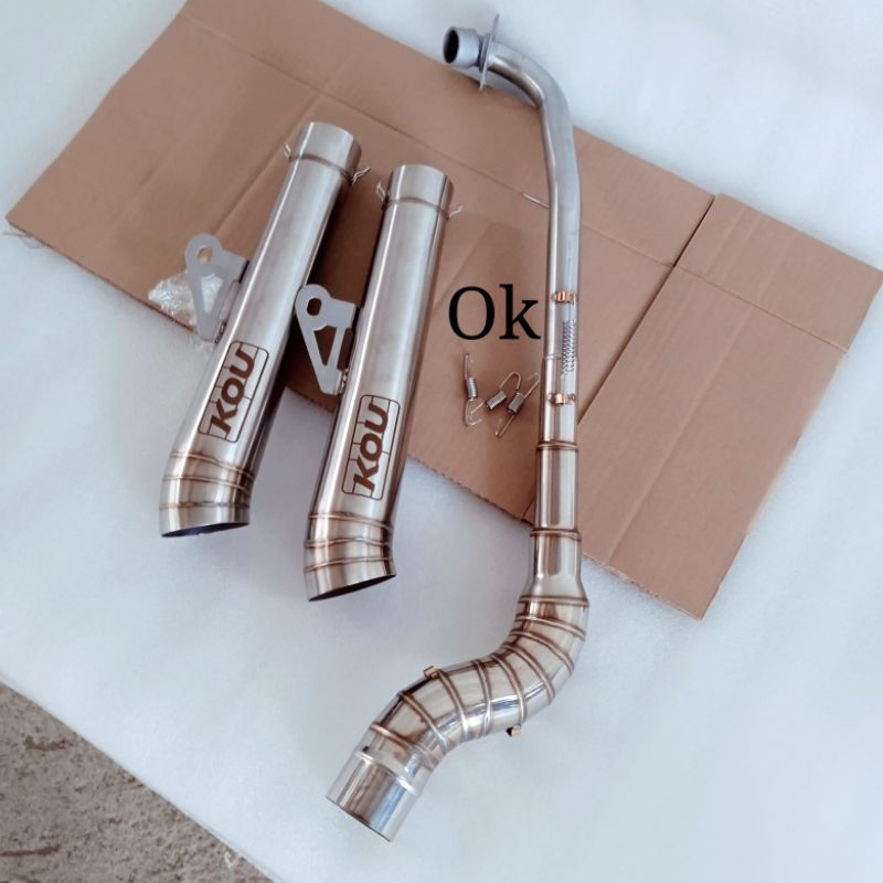 High mount Kou Super open pipe Xrm 125 Wave 125 Rs 125 Fury 125 Smash ...