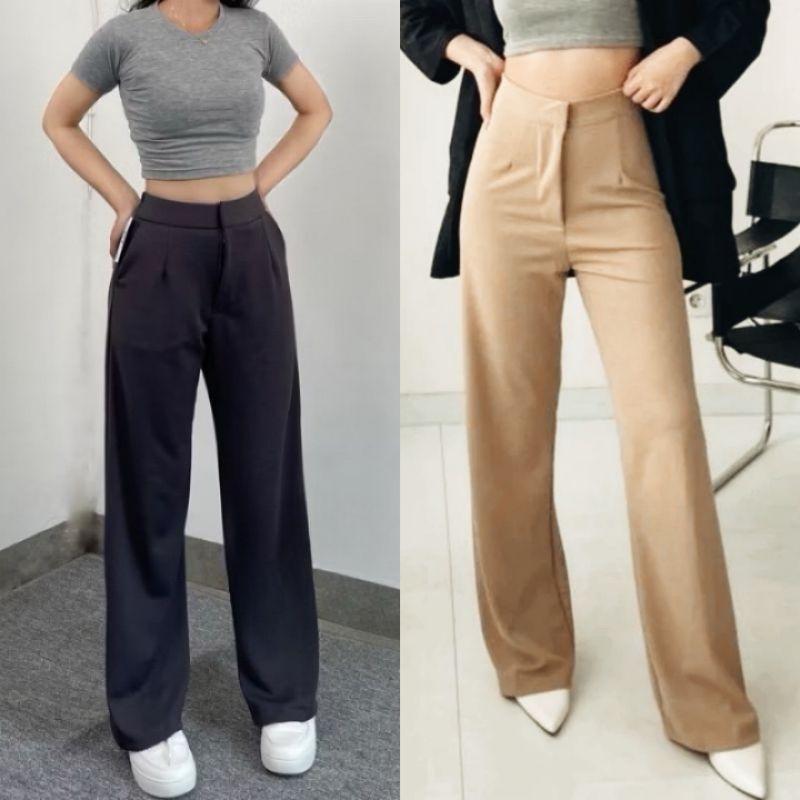Cozie Pants - Highwaist Pants - Rib Knit Pants - Women's Culottes ...