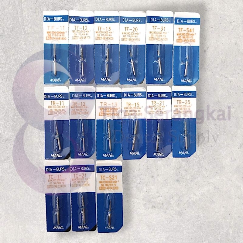 Dental Taper Diamond Bur Highspeed/High Speed Dia Burs Tapered Fissure ...