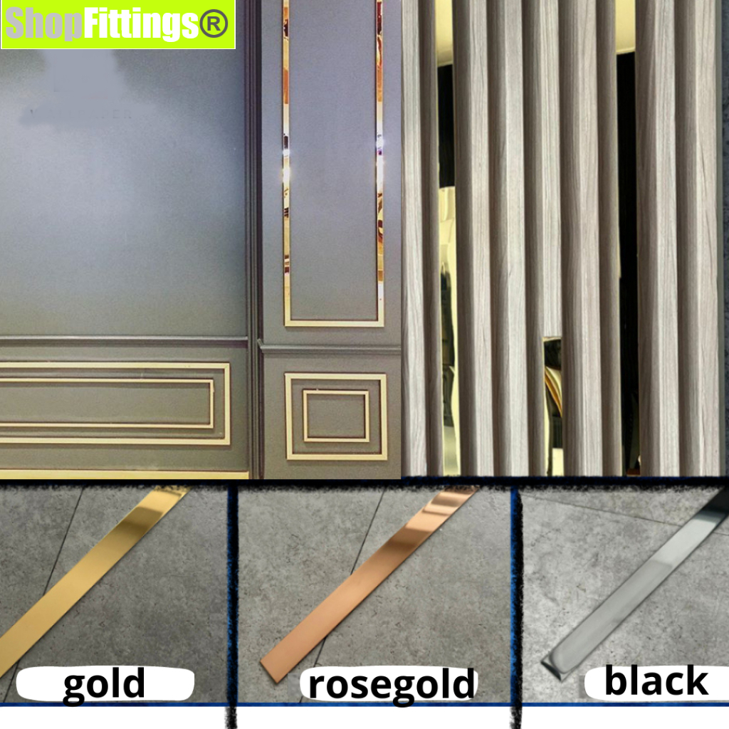 Wall Panel PVC Edging HPL Edge Banding Strip Lis Door Cabinet 1mm x 10 ...