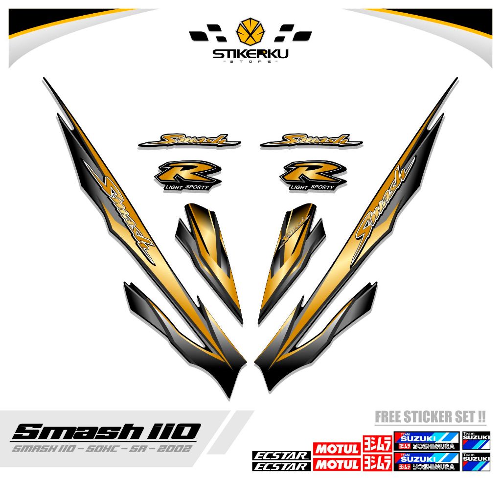 Sticker SMASH 110 R / MTF 14 / STRIPING SMASH 2002 / SETIKER SR ...