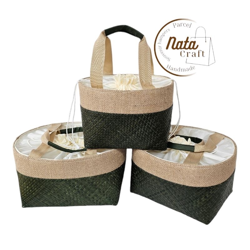 Nata craft- pandan Woven Hampers Baskets goodiebags Woven Parcel Bags ...