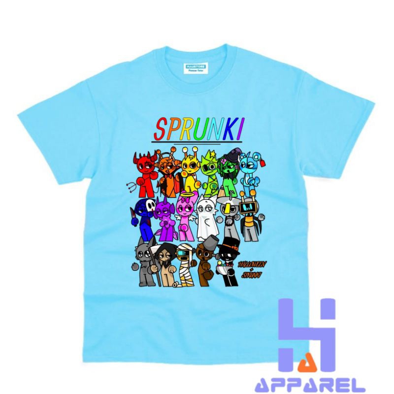 INCREDIBOX SPRUNKI CHILDREN'S T-SHIRTS | Shopee Malaysia
