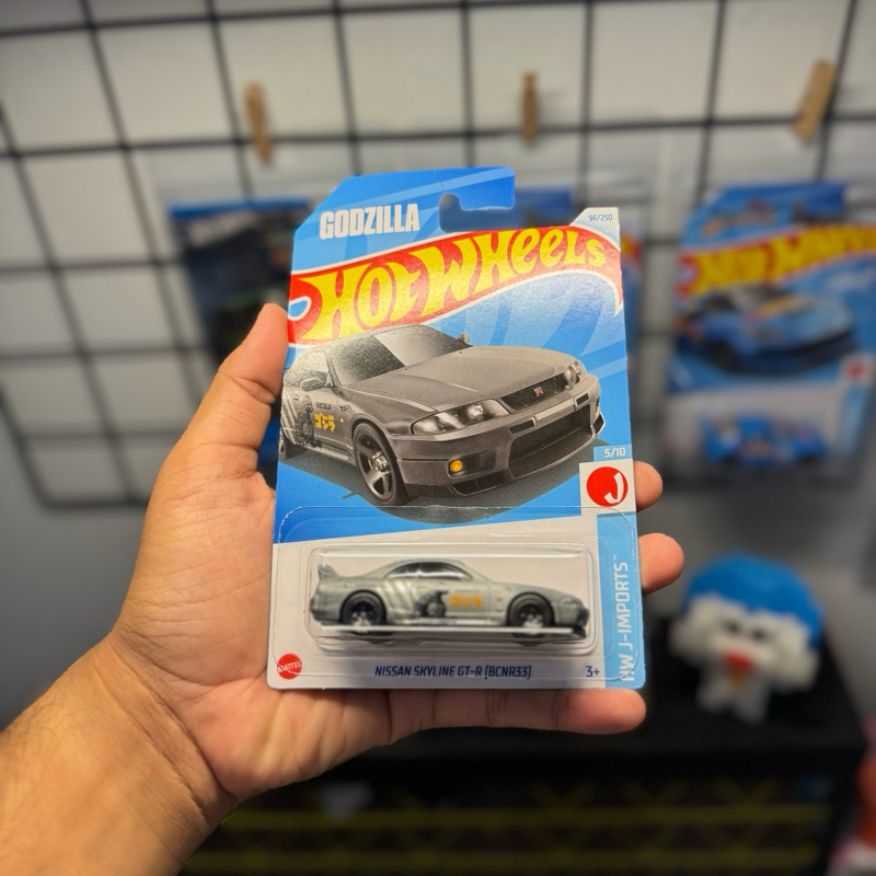 Hot Wheels Nissan Skyline GT-R R33 Godzilla Gray 2024 | Shopee Malaysia