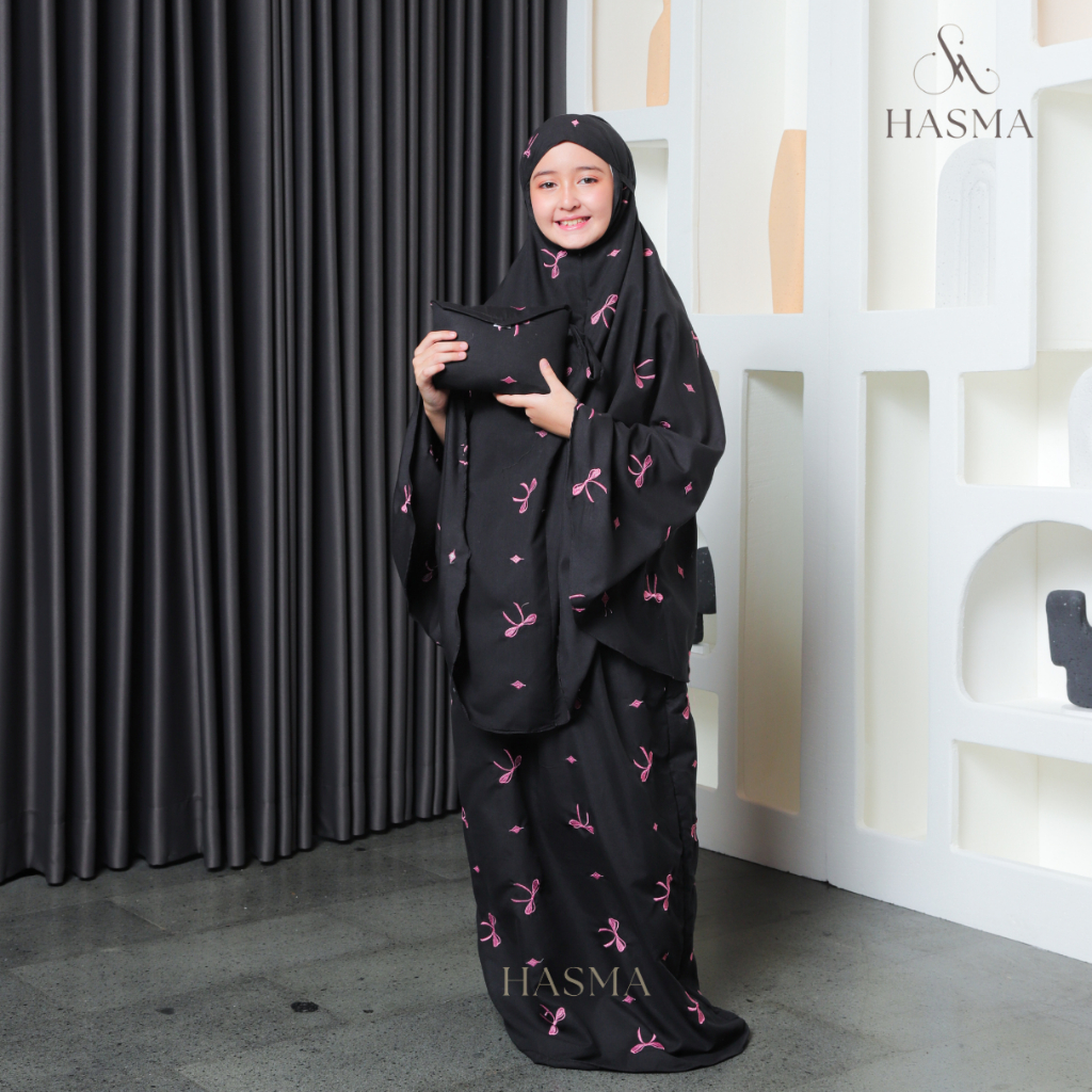 KATUN MY HASMA - 2-in-1 Coquette Series Hasma Embroidered Cotton Girls' Prayer Robe | Shopee ...