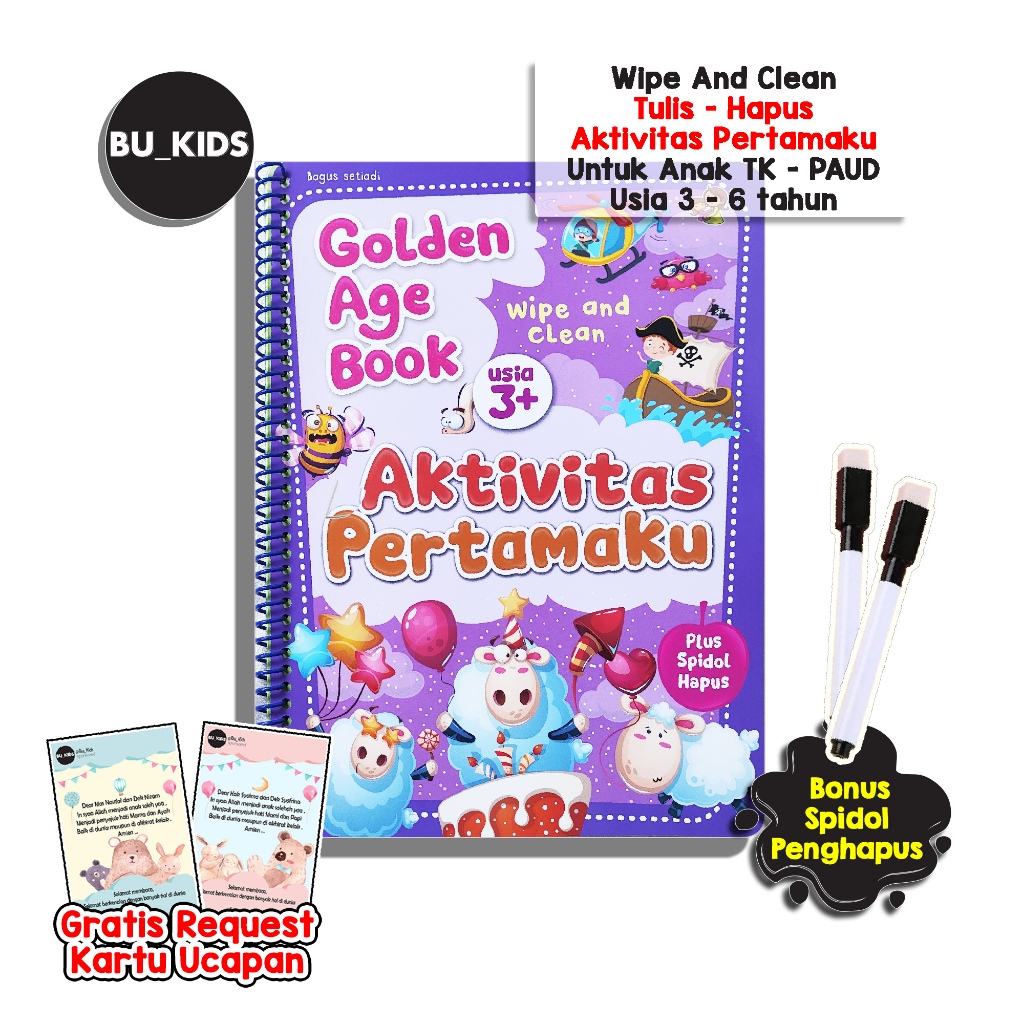 Wipe And Clean Children's Book My First Activity Getting to Know ...