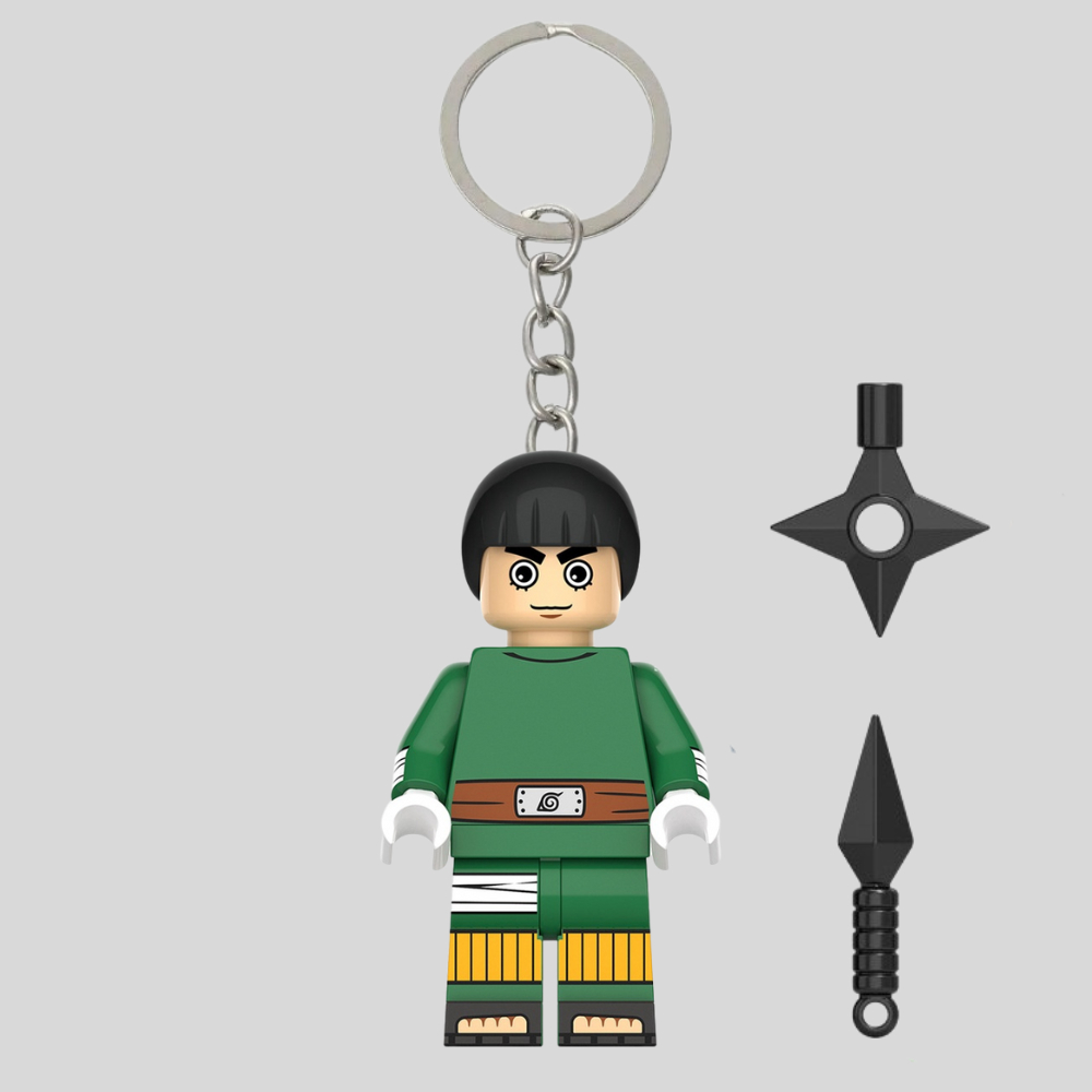 GANTUNGAN Rock Lee LEGO Keychain | Lego Rock Lee Keychain | Naruto ...
