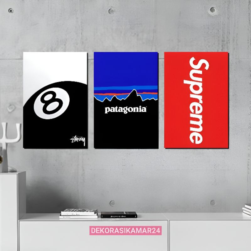 Streetwear brand Wall Poster Men's room decoration Wall decor - Display ...