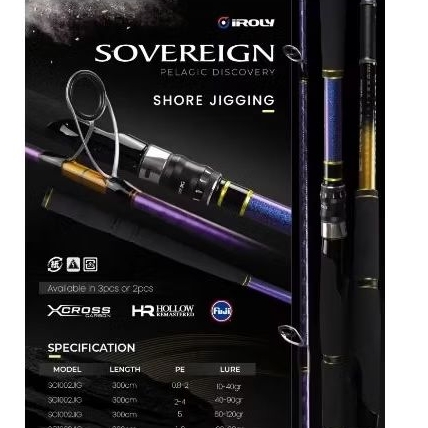 Iroly SOVEREIGN X- Strong 1002/1003 Full Fuji O'Shore jigging fishing ...