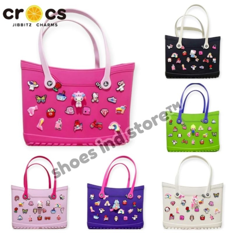 Crocs CLASSIC TOTE BAG JIBBITZ / WOMEN'S CROCS HANDBAG BAG | Shopee ...